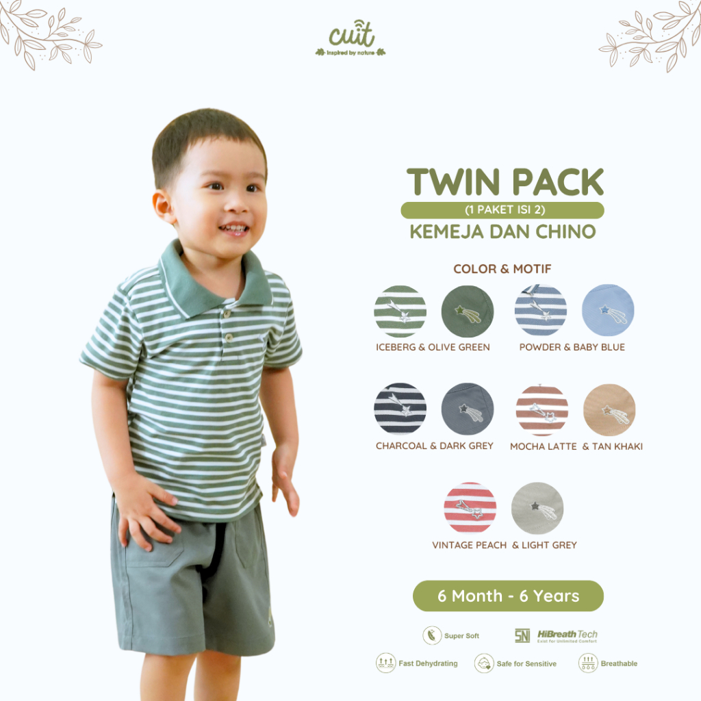 Jual CUIT Paket Setelan Anak Kemeja Polo Stripe Celana Pendek Anak Laki ...
