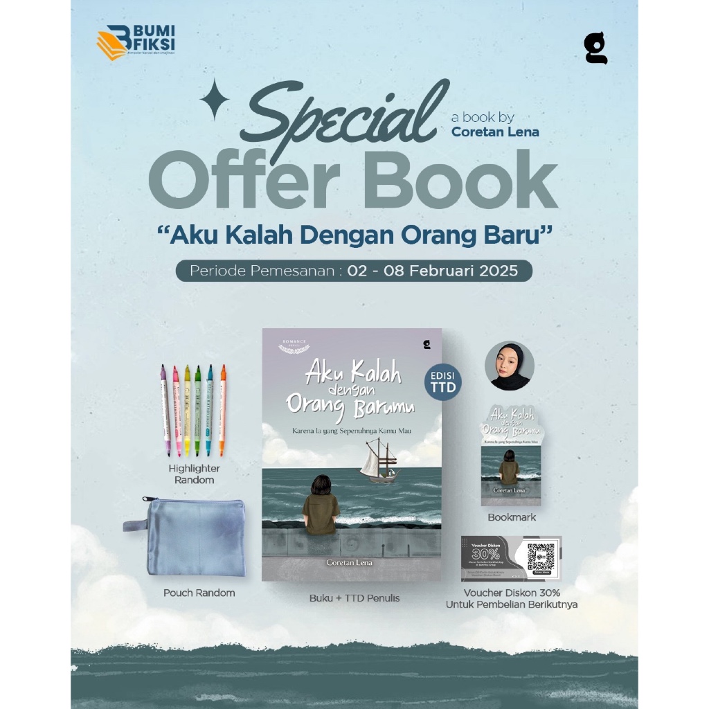 Jual Pre Order - Buku Novel Aku Kalah Dengan Orang Barumu - Coretan ...