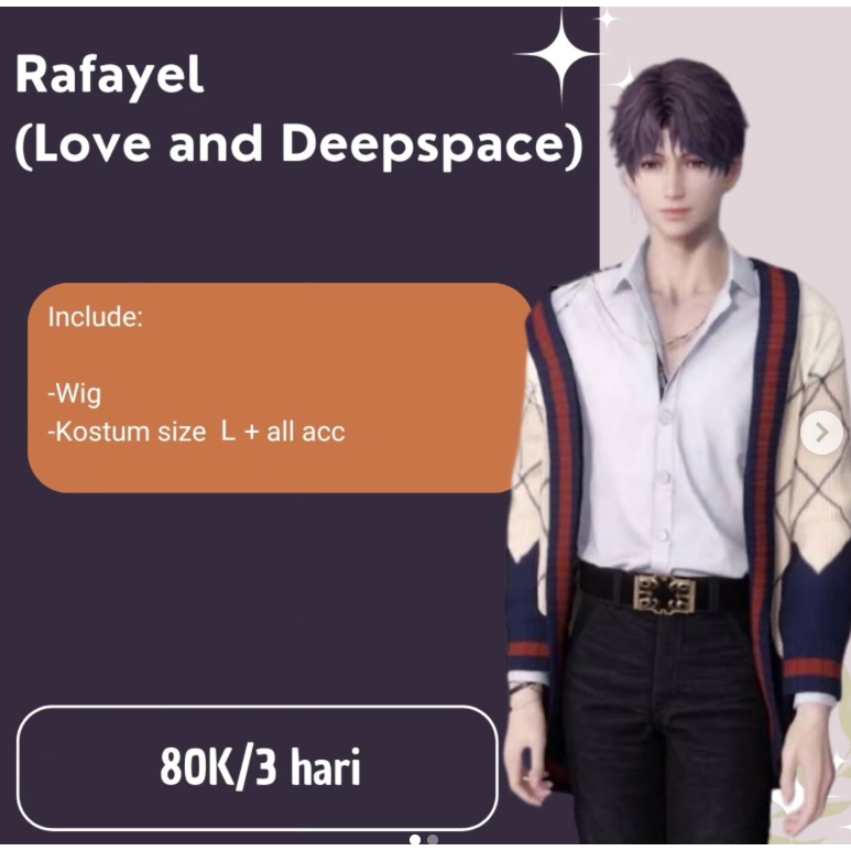 Jual Rental Cosplay Rafayel (Love and Deepspace) | Shopee Indonesia