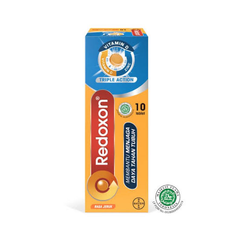 Jual Redoxon Vitamin C rasa Jeruk 10 TABLET 20 - 24 Pcs | Shopee Indonesia