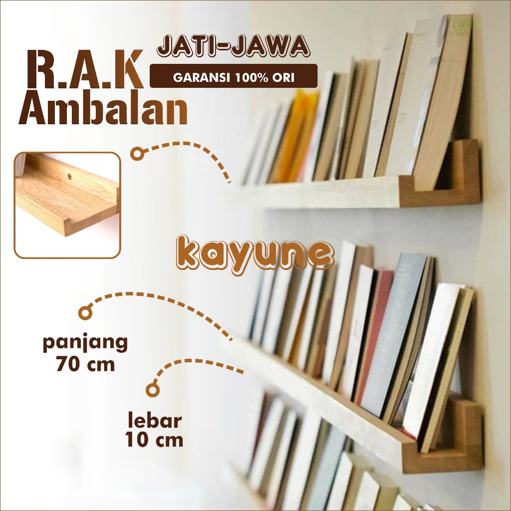 Jual Rak Serbaguna Ambalan Dinding Dekorasi Ukuran 70x10 cm Harga ...