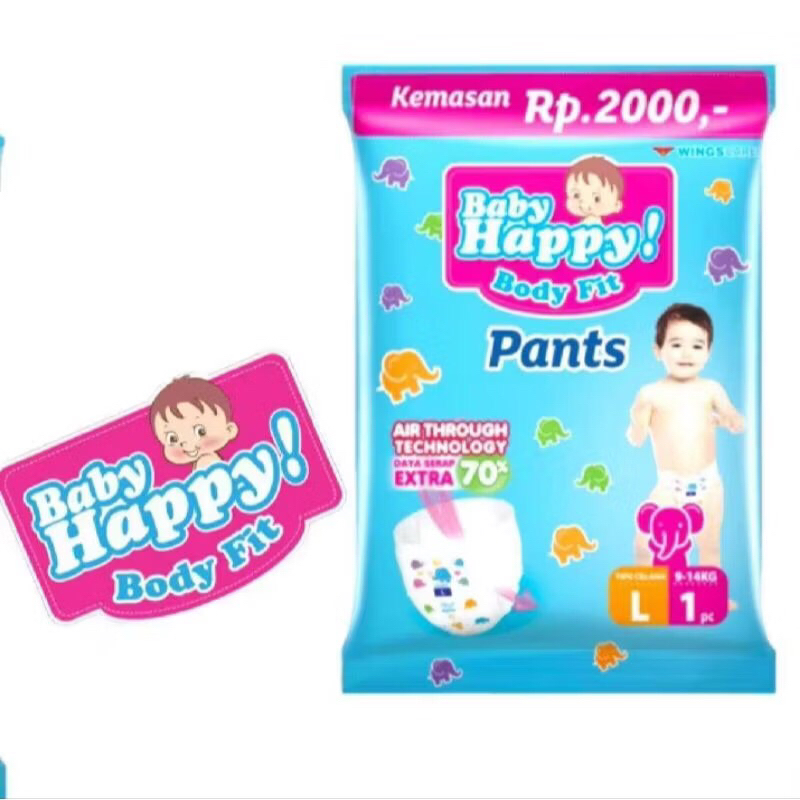 Jual Baby Happy Pants renceng M/L/Xl isi 7 sachet | Shopee Indonesia