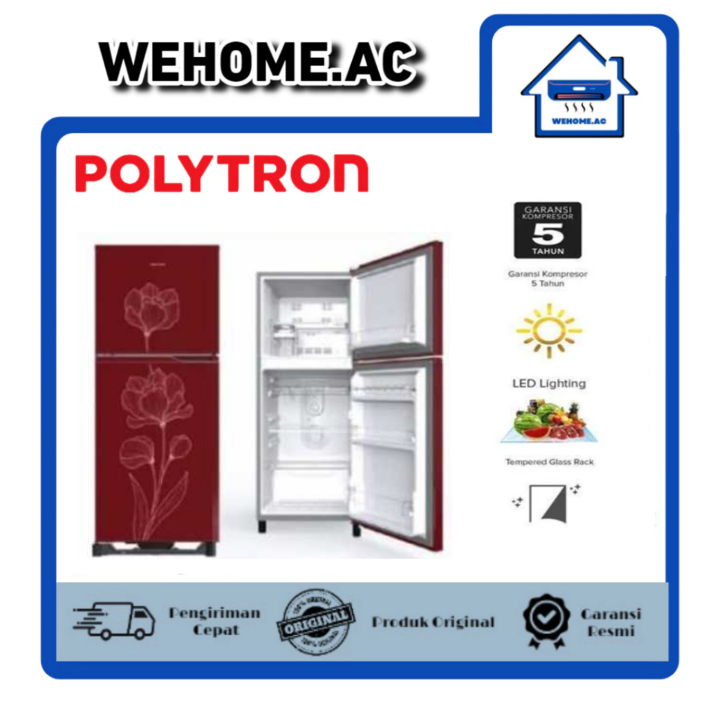 Jual Kulkas Polytron 2 Pintu PRB200R 166 Liter Kulkas 2 Pintu Polytron ...