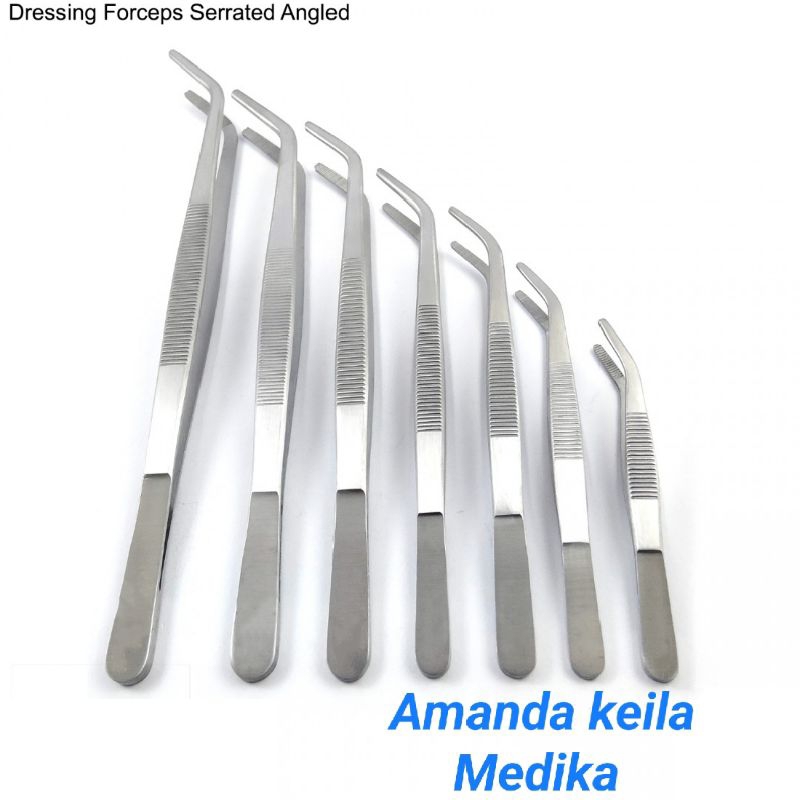 Jual Thumb Dressing Forceps Curved 14cm Marwa / Pinset Anatomis Bengkok 14cm Marwa | Shopee ...