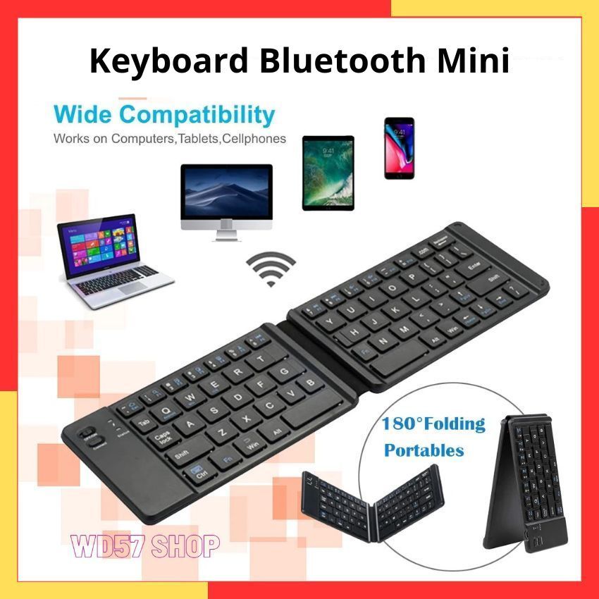 Jual Keyboard Bluetooth Mini Kecil Lipat Tablet Android Tablet Hp ...