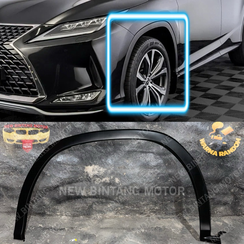 Jual Fender moulding over fender lexus RX 300 RX 350 kiri 2016 2020 ...