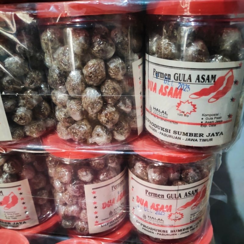 Jual Halal Permen Gula Asam Dua | 100 bj | Shopee Indonesia