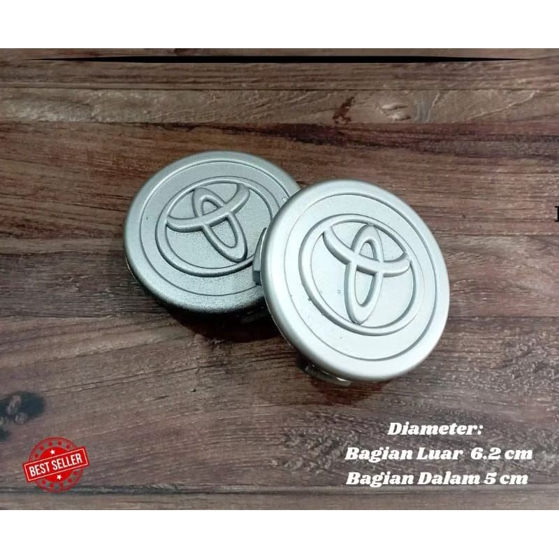 Jual dop roda tutup velg tayota innova old diameter 6,2 cm harga 1pcs ...