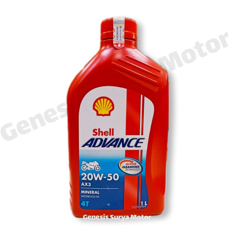 Jual Oli Shell Advance AX3 20W50 1 Liter Semua Motor Bebek | Shopee ...