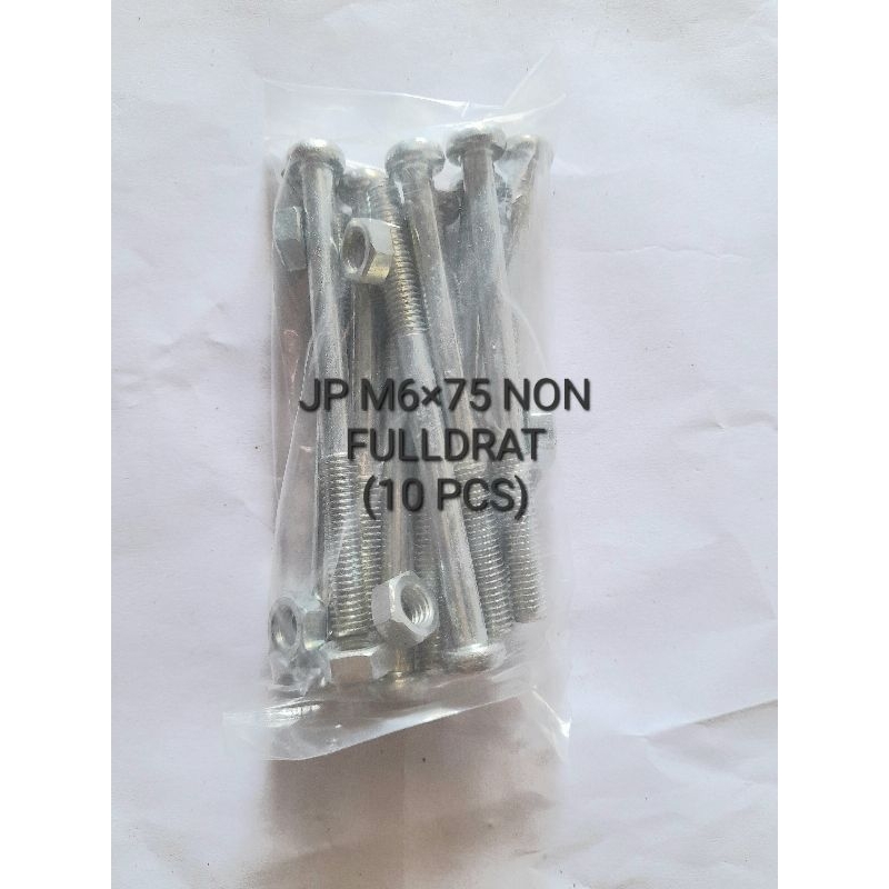 Jual BAUT JP M6×30 ( 20 PCS),LENGKAP DENGAN MUR DAN BAUT,KEPALA OBENG PLUS(+) | Shopee Indonesia