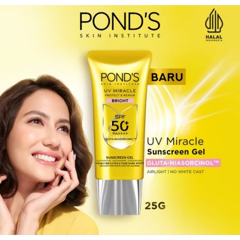 Jual Ponds UV Miracle Bright SPF 50 25ml / Ponds UV Miracle Bright SPF ...