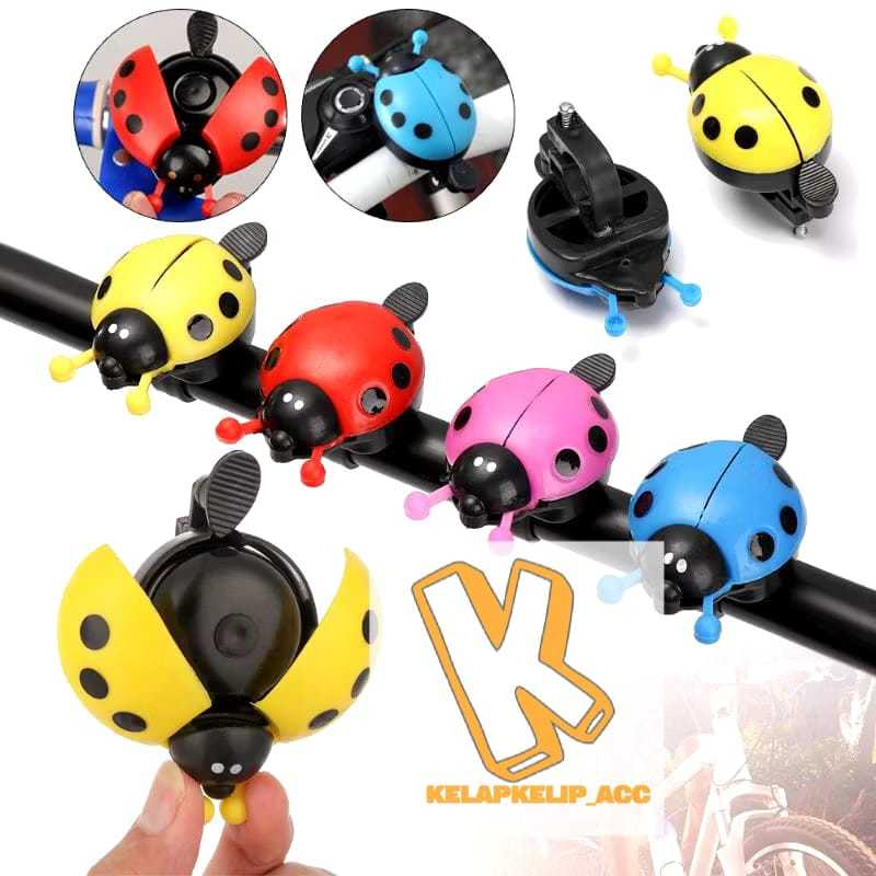 Jual Bell bel sepeda anak karakter kumbang kupik pink,merah,biru,hijau ...