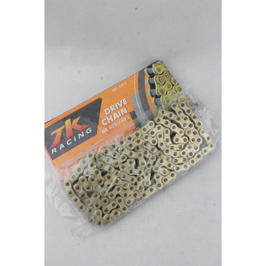Jual TK RACING RANTAI MOTOR RANTAI TK 428 HS-140L GOLD BRIGHT ORIGINAL ...