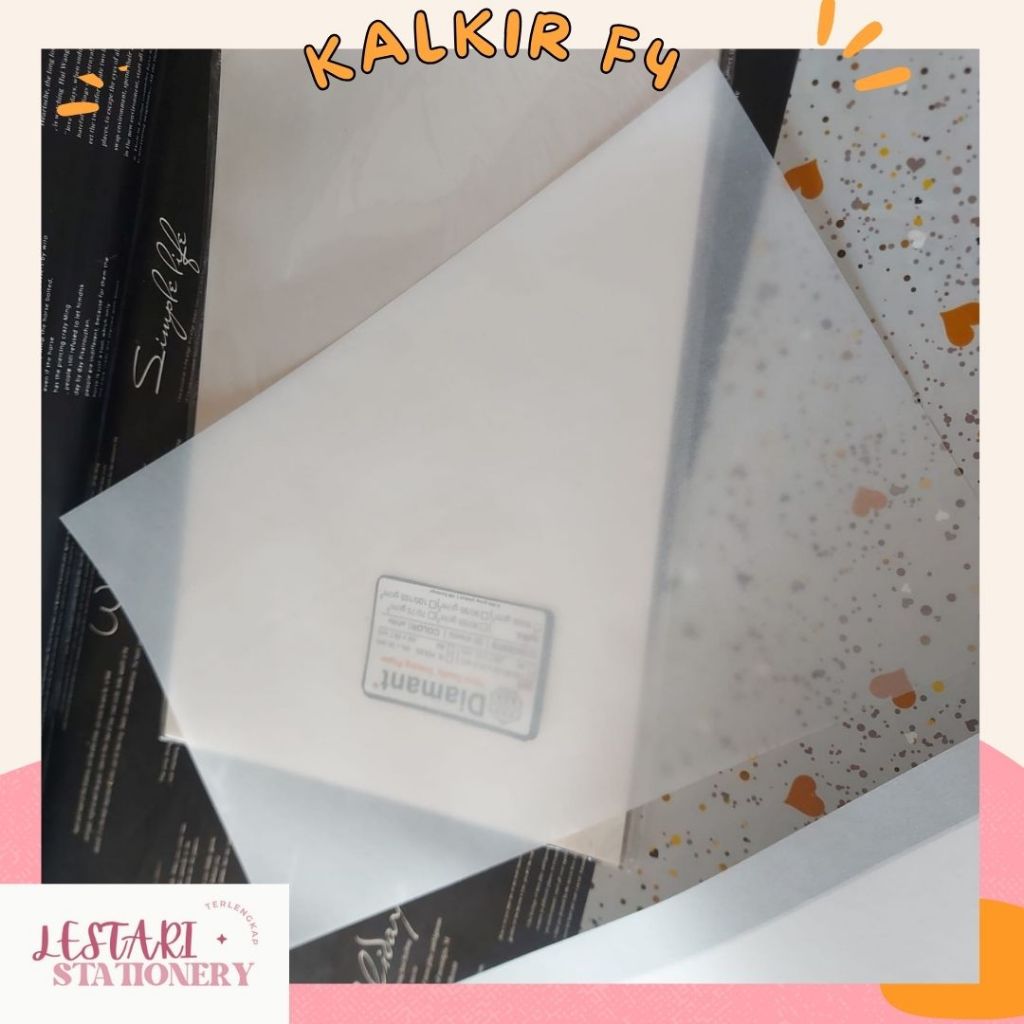 Jual ( 10 lembar ) Kertas Kalkir F4 | Kertas Ciplak F4 | Tracing Paper | Kertas Kalkir Folio ...