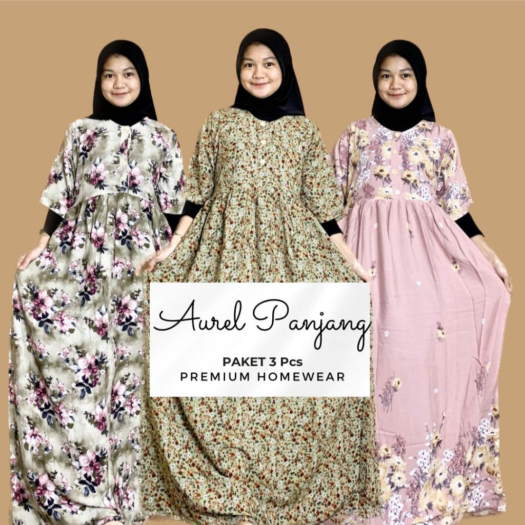 Jual Paket Hemat 3 Pcs Daster Aurel Panjang | Shopee Indonesia Jual Paket Hemat 3 Pcs Daster Aurel Panjang | Shopee Indonesia