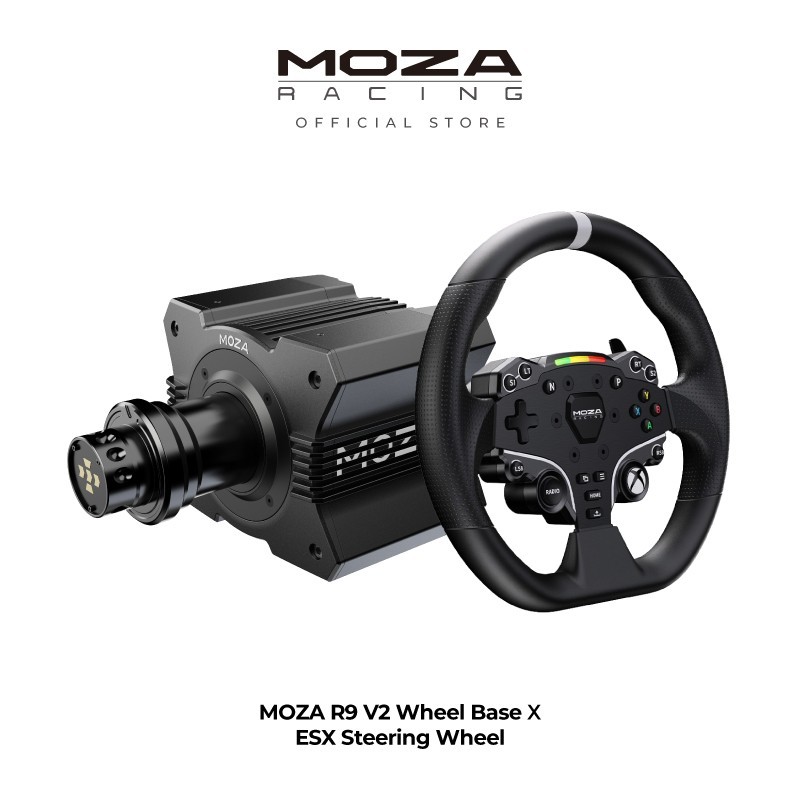 Jual MOZA Racing R9 V2 with ESX Steering Wheel | Racing Simulator Bundle | Shopee Indonesia