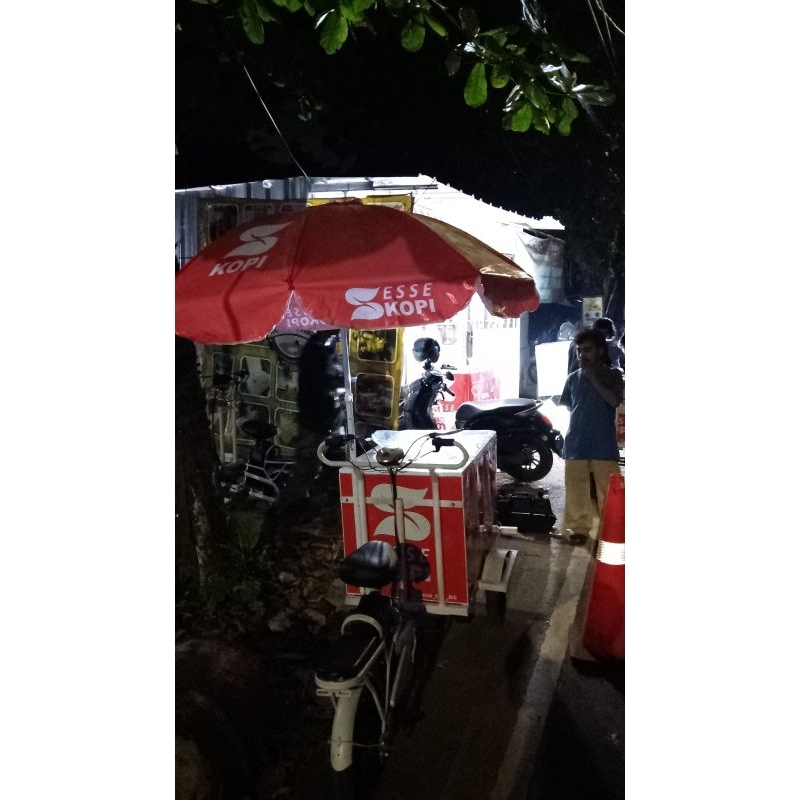 Jual gerobak kopi keliling sepeda listrik Selis | Shopee Indonesia