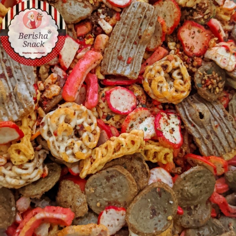 Jual KERUPUK SEBLAK CAMPUR / SEBLAK MIX PEDAS DAUN JERUK / SEBLAK ...