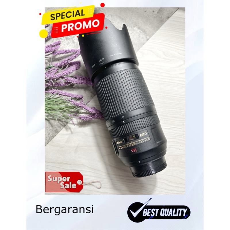 Jual LENSA NIKON AFS 70-300mm VR like new | Shopee Indonesia