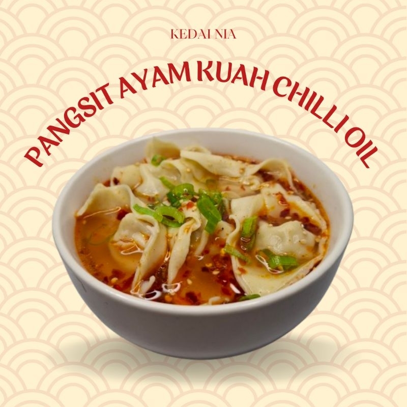Jual Pangsit Ayam chilli oil | Wonton Chilli Oil | pangsit Chilli Oil ...