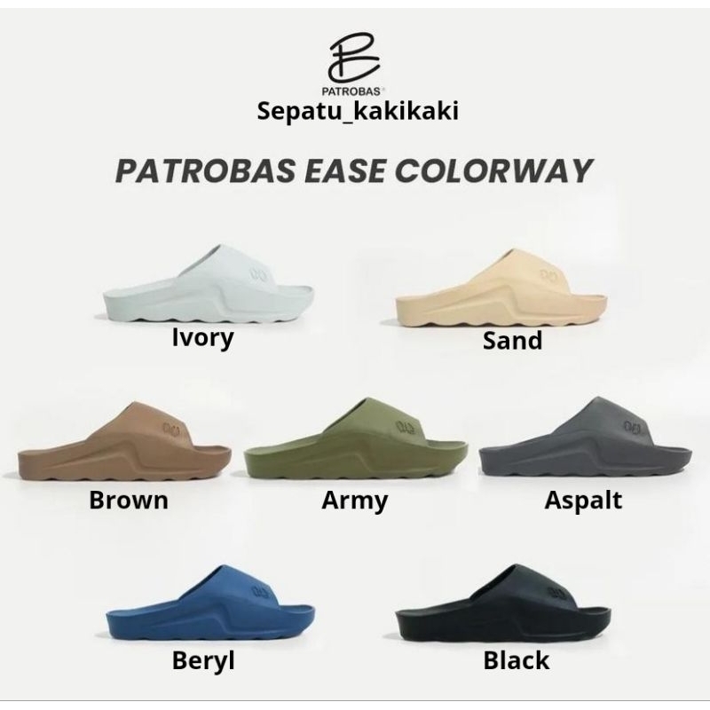 Jual SENDAL EASE PATROBAS SENDAL SLIP ON KEREN EMPUK LENTUR CEWEK COWOK ...