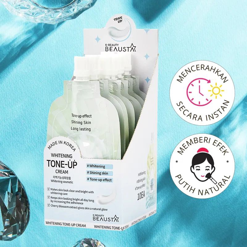 Jual Beausta Whitening Tone-Up Cream 15 mlx10 pcs | Shopee Indonesia