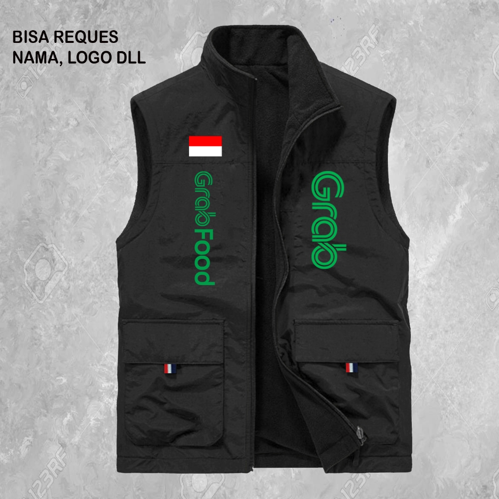 Jual Rompi (Grab) Terbaru Anti Dingin, Rompi Motor Driver Original ...