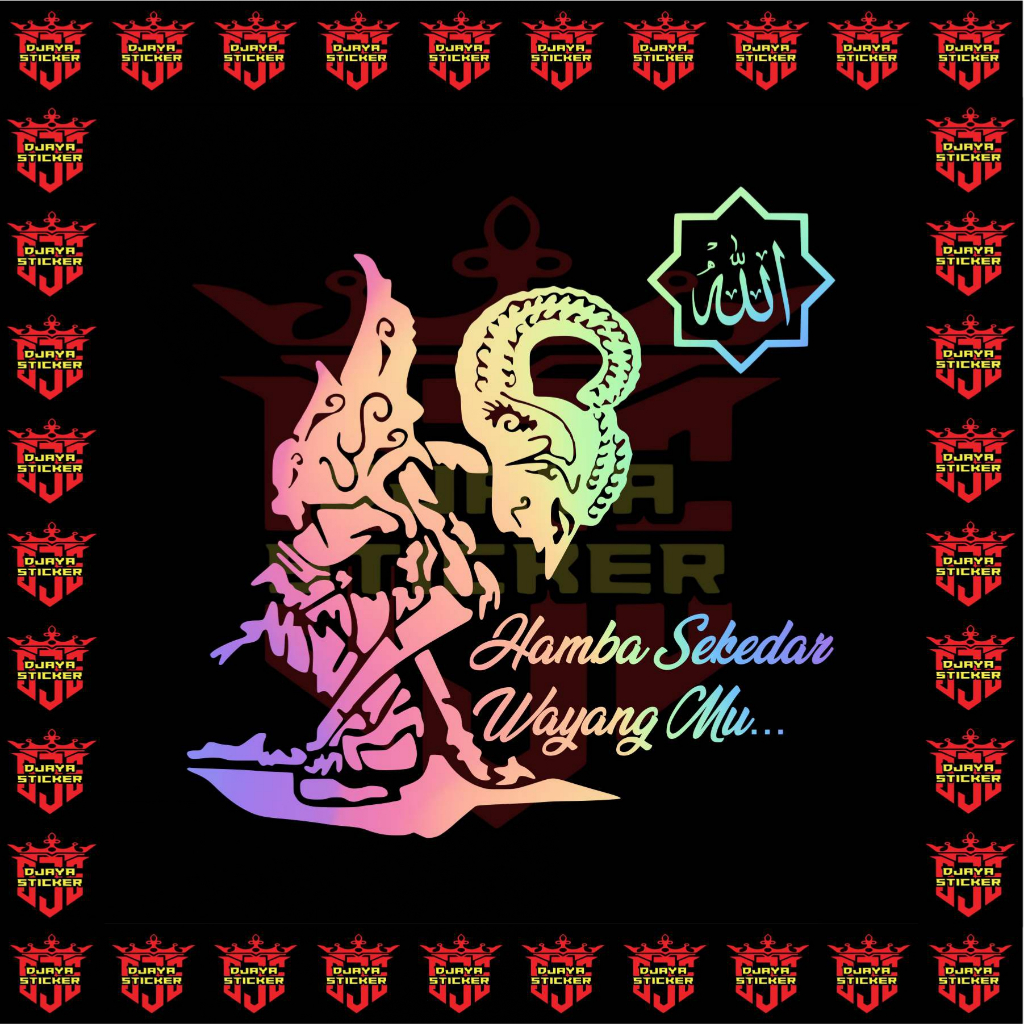 Jual Cutting Sticker Hamba Sekedar Wayangmu Stiker Variasi Visor Motor ...