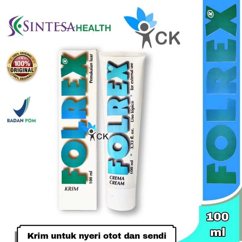 Jual FOLREX CREAM TUBE 100 GR terapi nyeri sendi | Shopee Indonesia