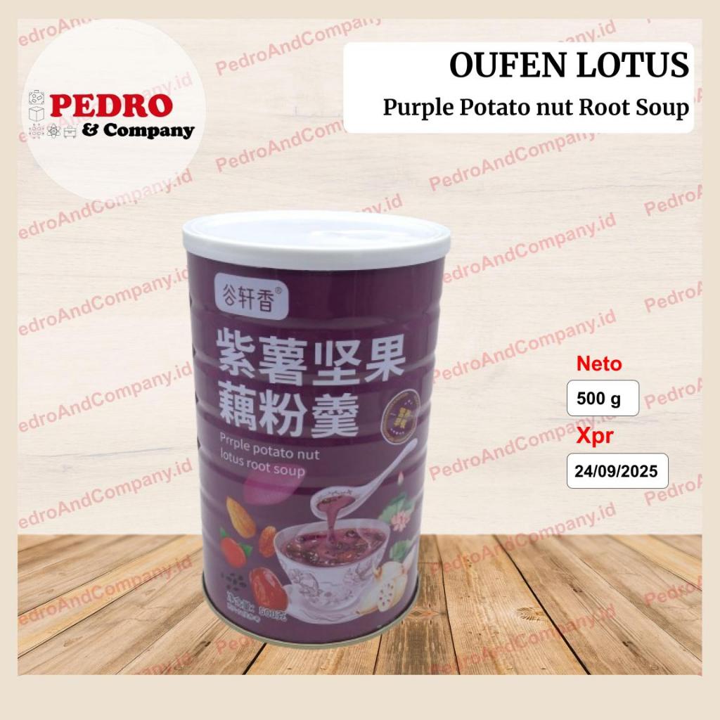 Jual Oufen lotus root purple potato nut soup 500 gram sup taro teratai ...