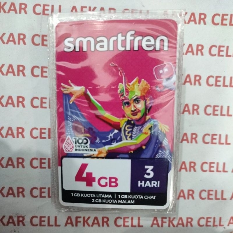 Jual VOUCHER SMARTFREN 4GB 3HARI JATENG | Shopee Indonesia