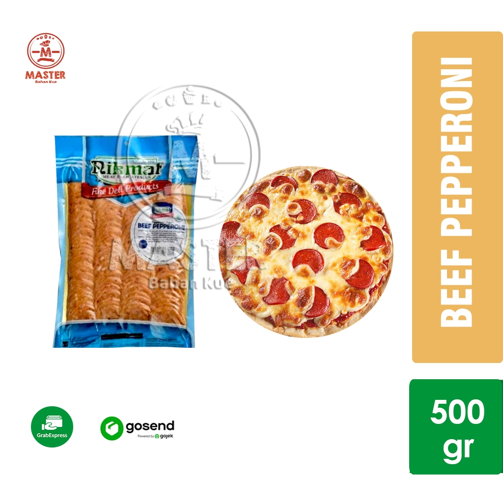 Jual Sosis Pepperoni Beef Slice Nikmat Sosis Bulat untuk Pizza 500gr ...
