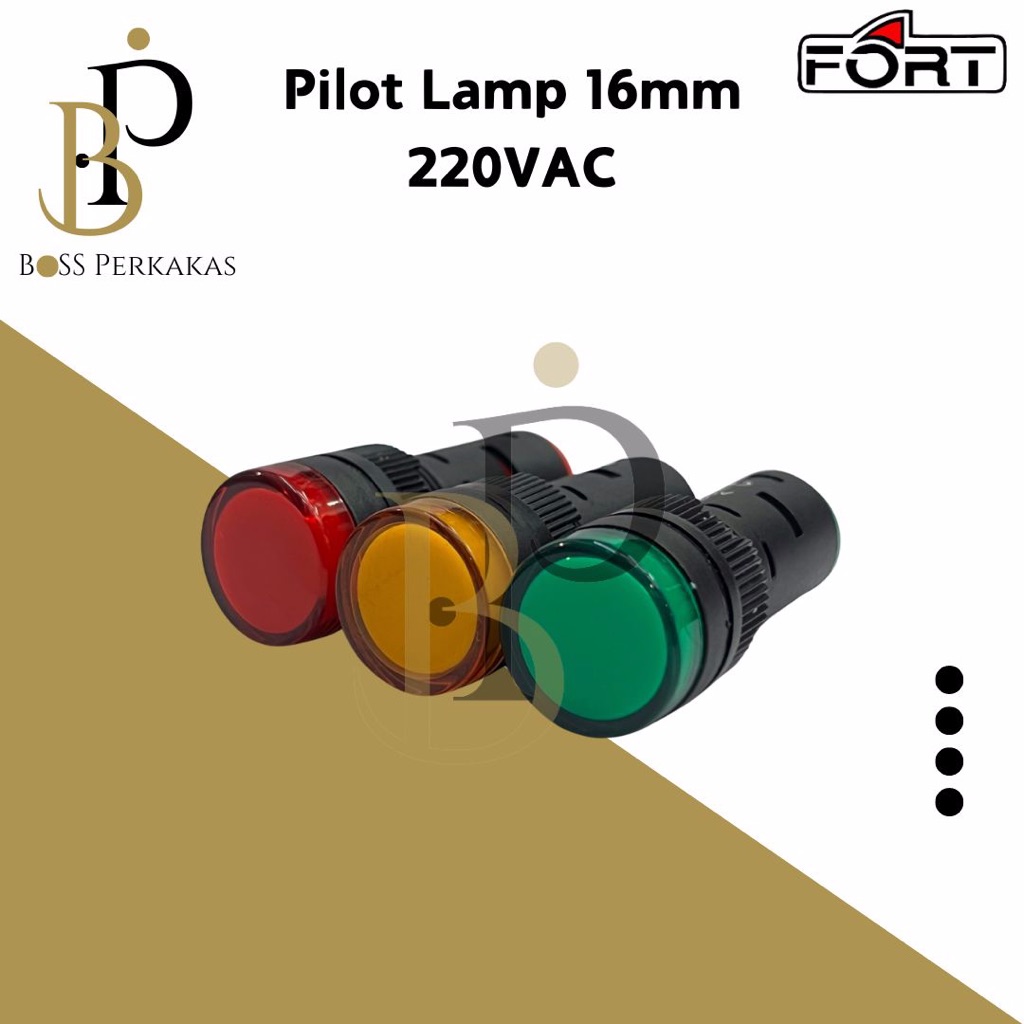 Jual Pilot Lamp 16mm Fort 220VAC / Pilot Lamp Mini Fort 16mm | Shopee ...