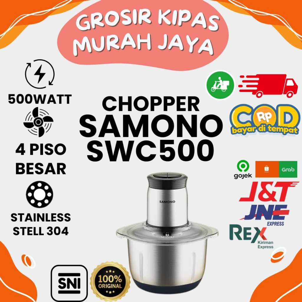 Jual Chopper Samono SWC500 Stainless Stell 304 KAPASITAS 5L | Shopee ...