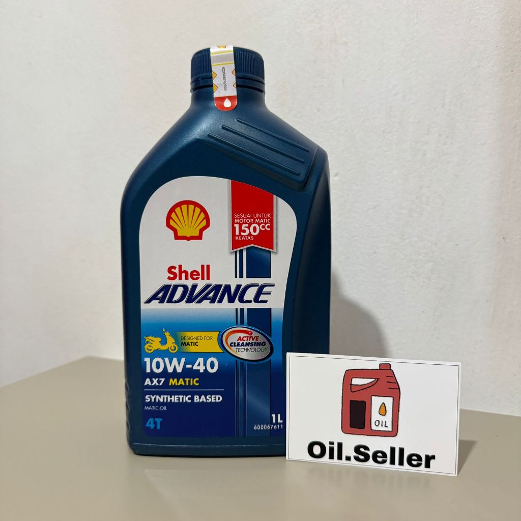 Jual Shell Advance AX7 Scooter, Matic Sae 10/40 1L AX 7 Scooter 1 liter ...
