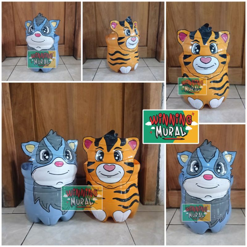 Jual Pot Galon Le mineral/ Pot Bunga / Prakarya Pot botol bekas / pot ...