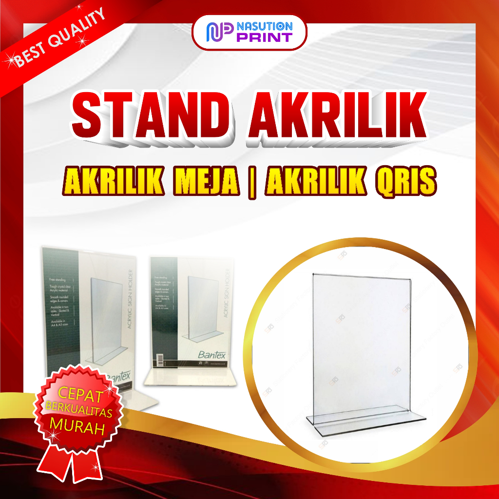 Jual AKRILIK STAND | AKRILIK QRIS | DUDUKAN AKRILIK Custom | Shopee ...
