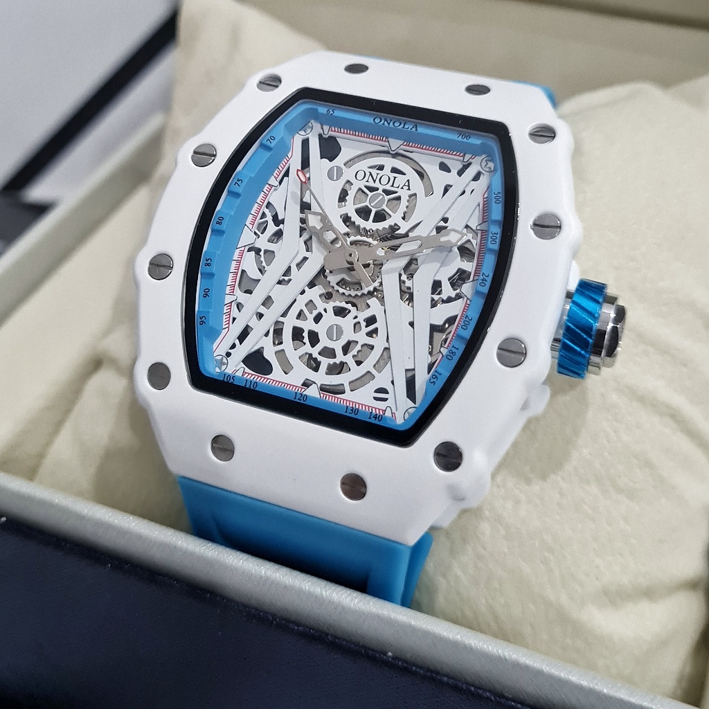 Jual ONOLA Inspire Jam Tangan Pria Original Automatic Mekanik Skeleton ...