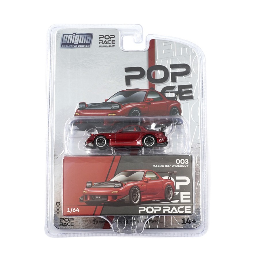 Jual PRE003 - Pop Race 1/64 Mazda RX-7 FD3S RE-AMEMIYA Widebody Red Enigma Exclusive | Shopee ...