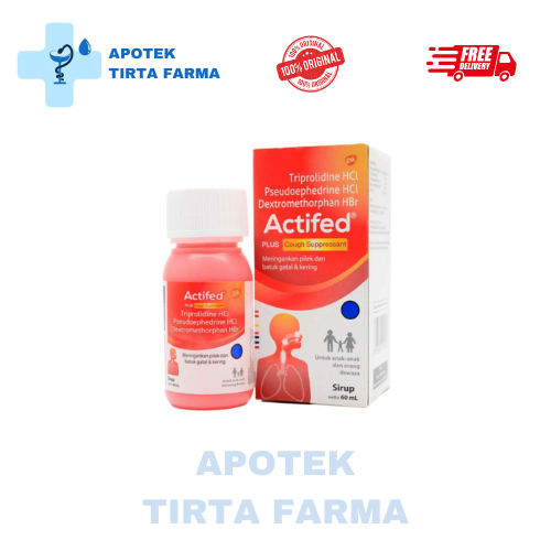 Jual Actifed Plus Cough Supressant Sirup 60 ml | Shopee Indonesia