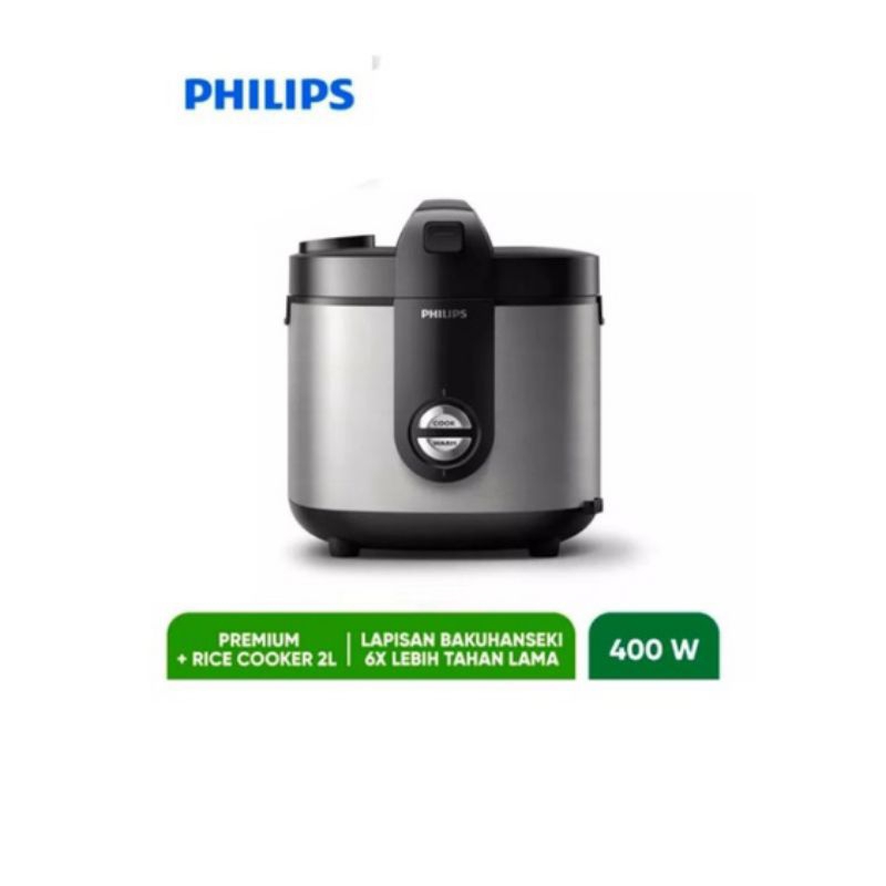 Jual Philips Rice Cooker 2Liter Premium Hitam Abu | Shopee Indonesia