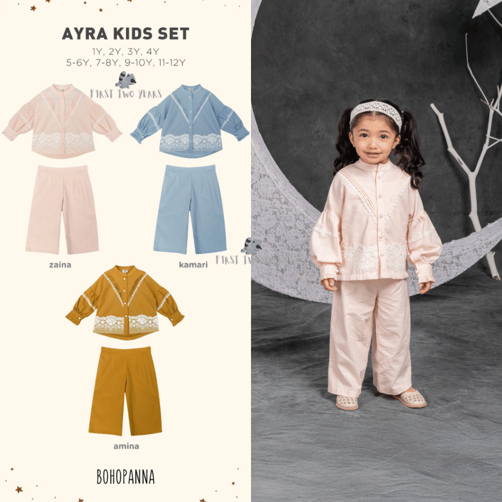 Jual Bohopanna - Ayra Kids Set / Ramadhan Raya Lebaran Collection Baju Tunik Anak | Shopee Indonesia