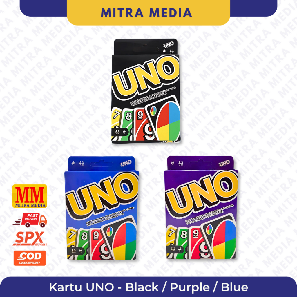 Jual [Mitra Media] Kartu Uno / Permainan Kartu Keluarga / Uno Card ...