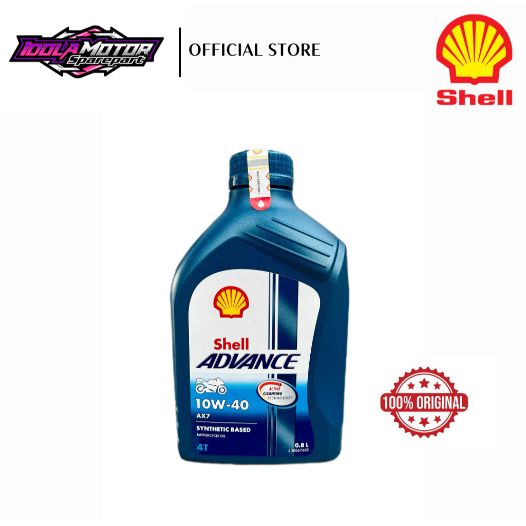 Jual oli SHELL ADVANCE 10W-40 800ML oli shell advance 10w40 800ml ...