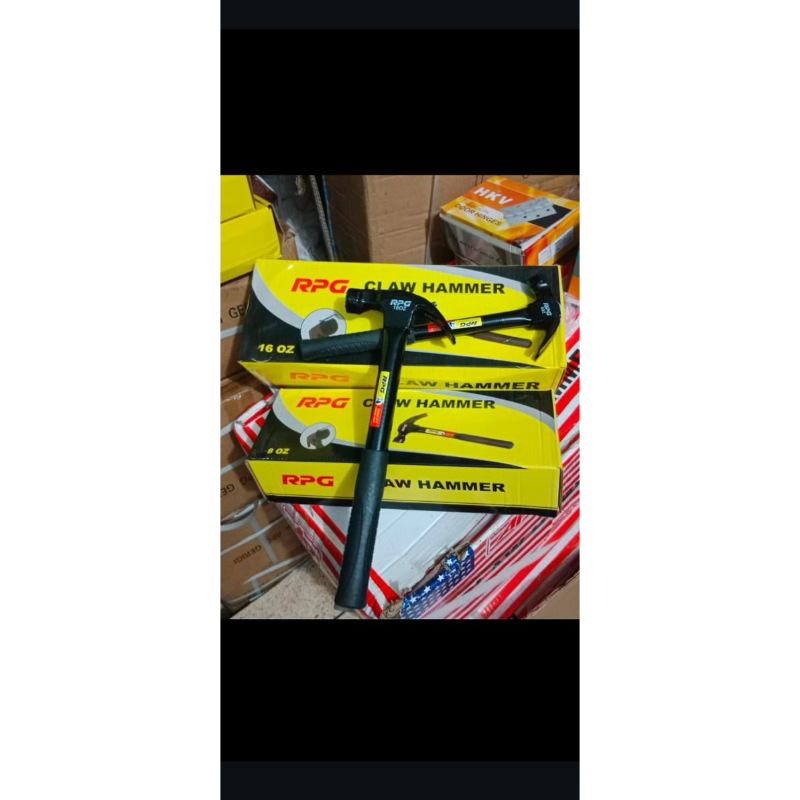 Jual palu kambing gerigi 16 oz gagang besi/ palu gerigi magnet 16 oz ...