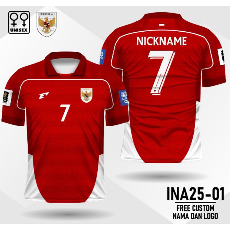 Jual Jersey Timnas Indonesia terbaru / kaos Timnas Indonesia free tambah nama | Shopee Indonesia