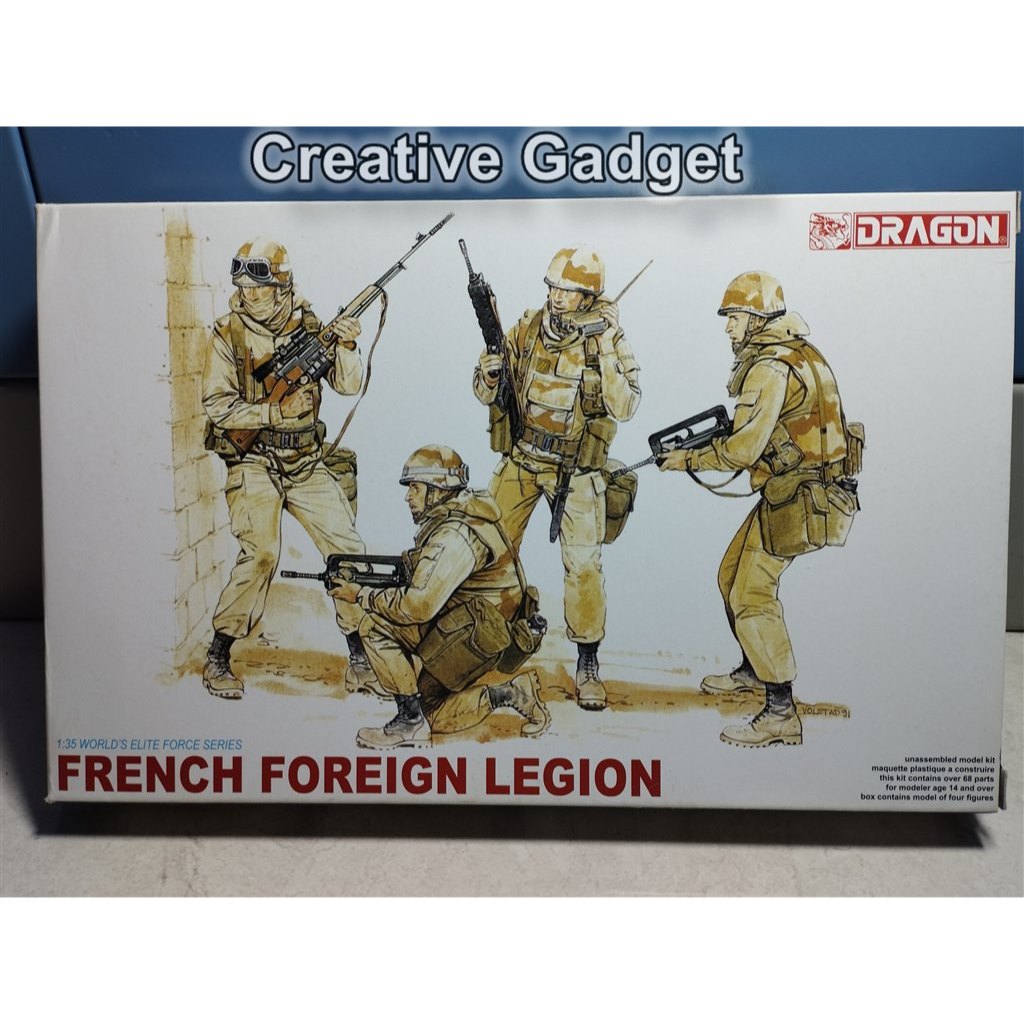 Jual French Foreign Legion - Model Kit Dragon 1/35 - 4 Figures Perancis using FAMAS | Shopee ...