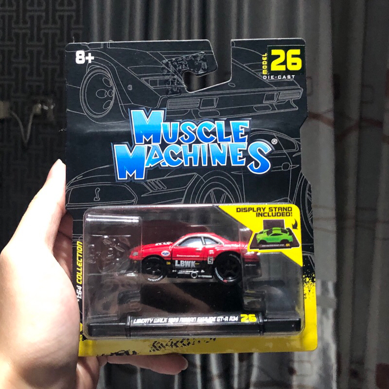 Jual Muscle Machines LBWK Nissan Skyline GTR R34 Merah | Shopee Indonesia