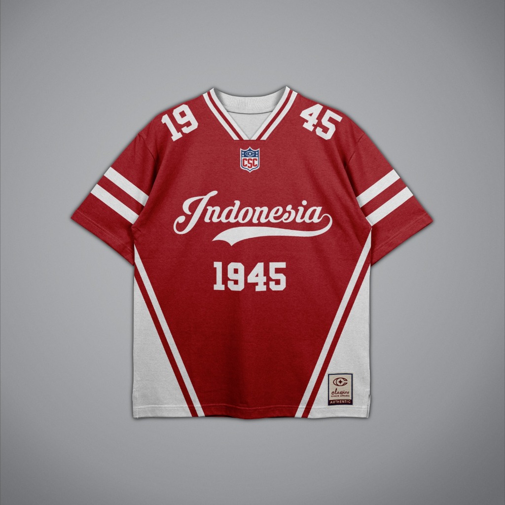 Jual JERSEY INDONESIA 1945 // JERSEY RETRO OVERSIZE // JERSEY NFL // JERSEY STREETWEAR // JERSEY ...