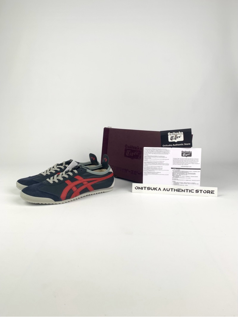 Jual Sepatu Onit Tiger Japan Nippon Made Deluxe Dark Blue Red 100% ...